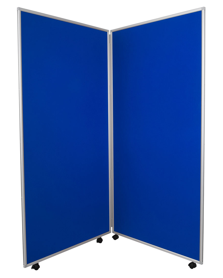 2 Panel Mobile Jumbo Display Stand - Aluminium Frame