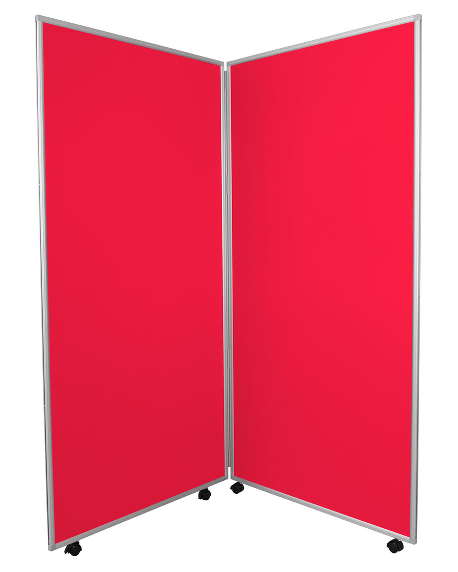 2 Panel Mobile Jumbo Display Stand - Aluminium Frame