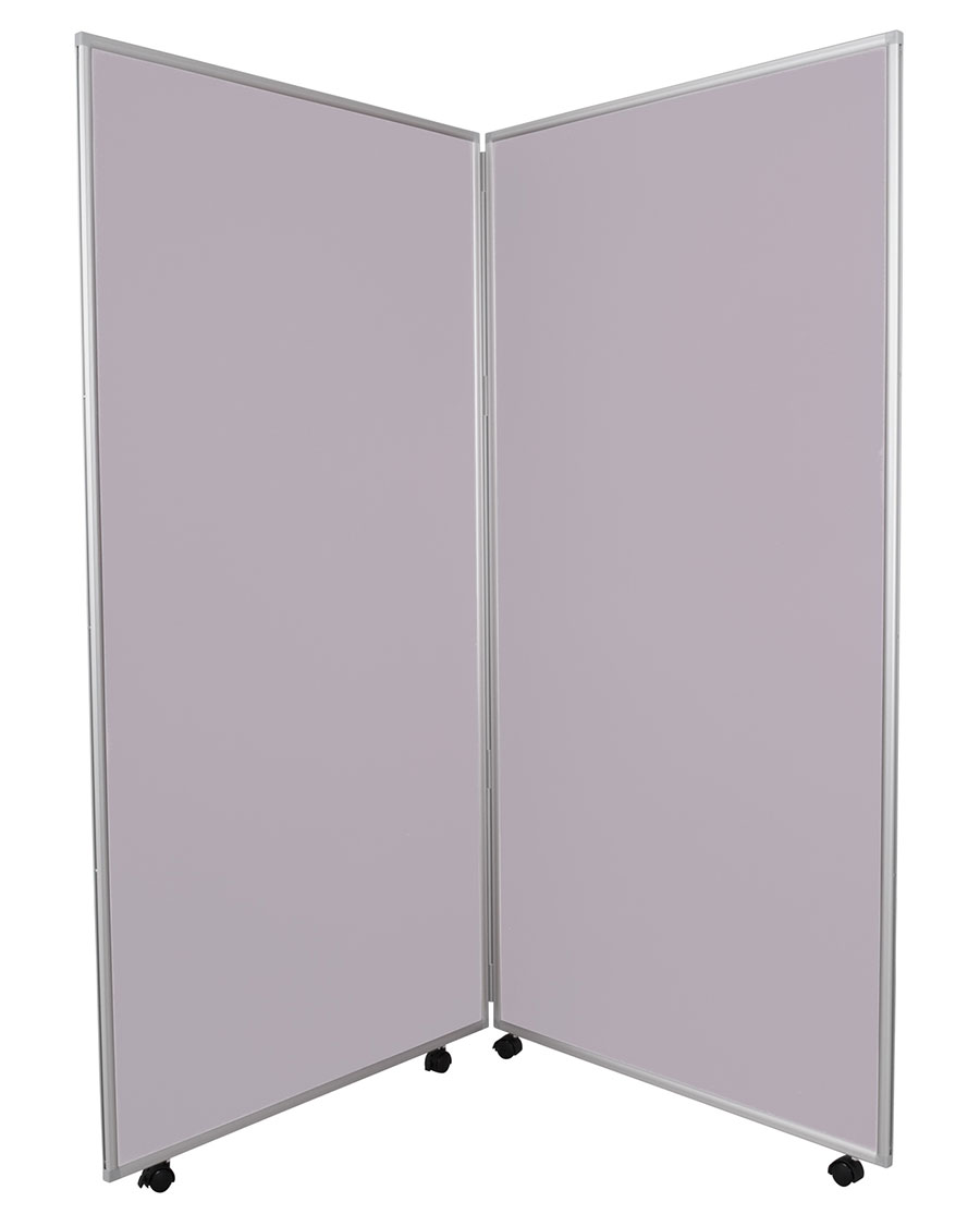 2 Panel Mobile Jumbo Display Stand - Aluminium Frame