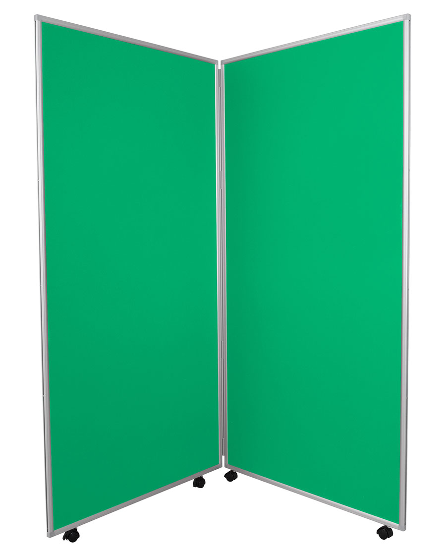 2 Panel Mobile Jumbo Display Stand - Aluminium Frame