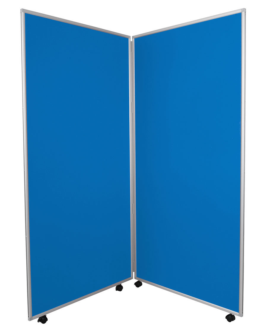 2 Panel Mobile Jumbo Display Stand - Aluminium Frame