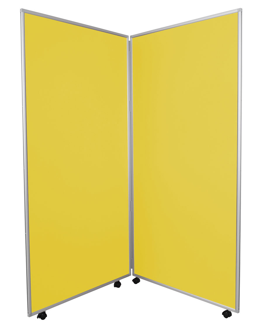 2 Panel Mobile Jumbo Display Stand - Aluminium Frame