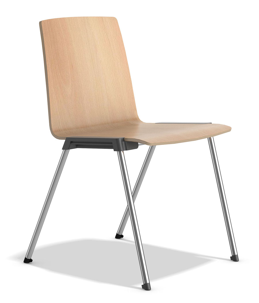 Caliber Wooden Stacking Conference Chair