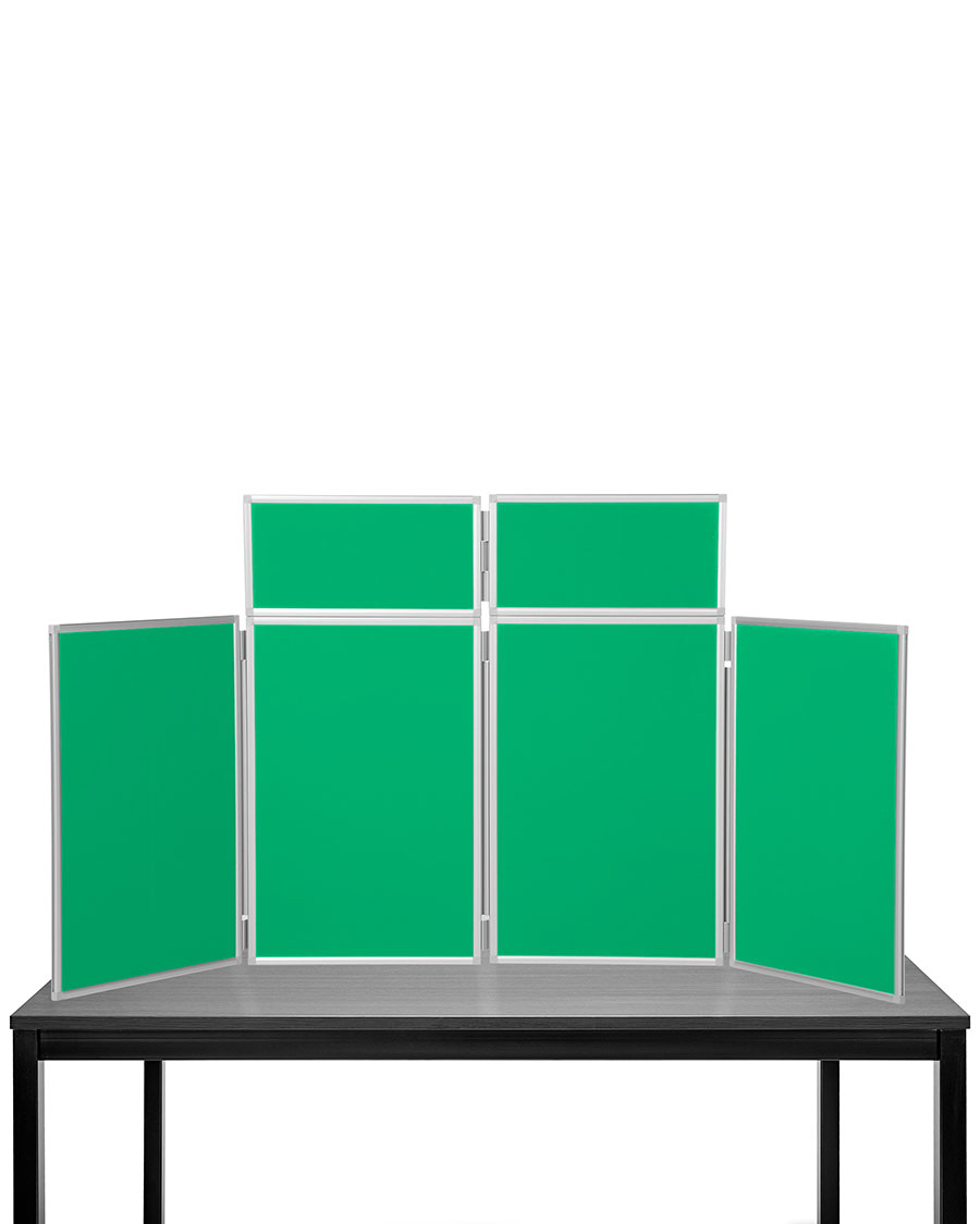 4 Panel Maxi Desk Top Display Stand - Aluminium Frame