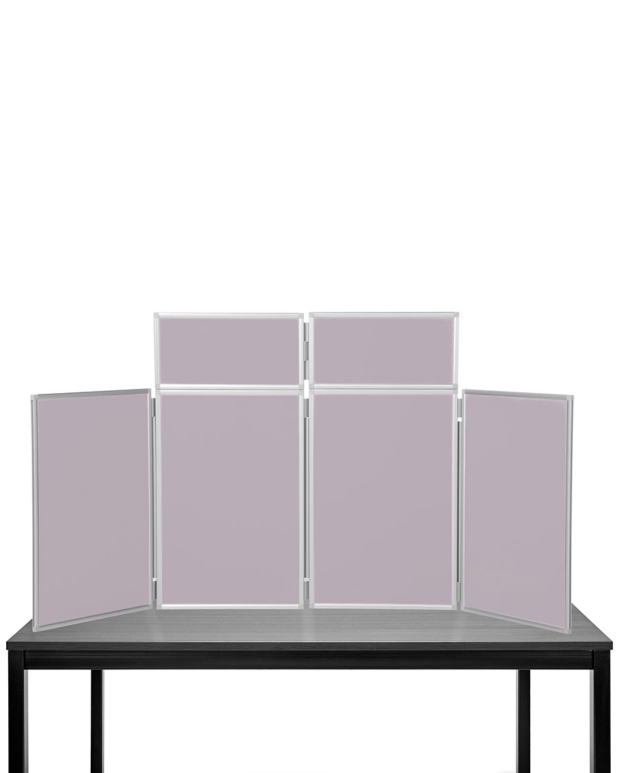 4 Panel Maxi Desk Top Display Stand - Aluminium Frame