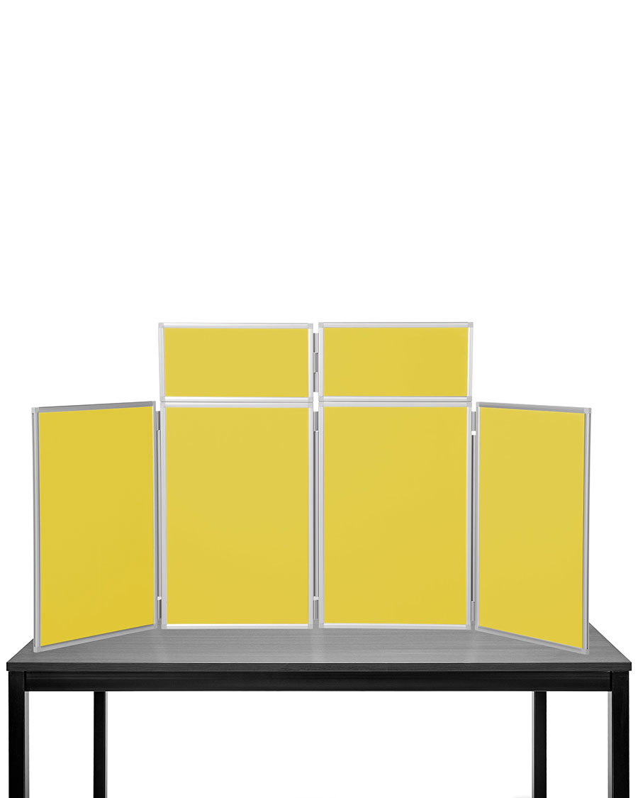 4 Panel Maxi Desk Top Display Stand - Aluminium Frame