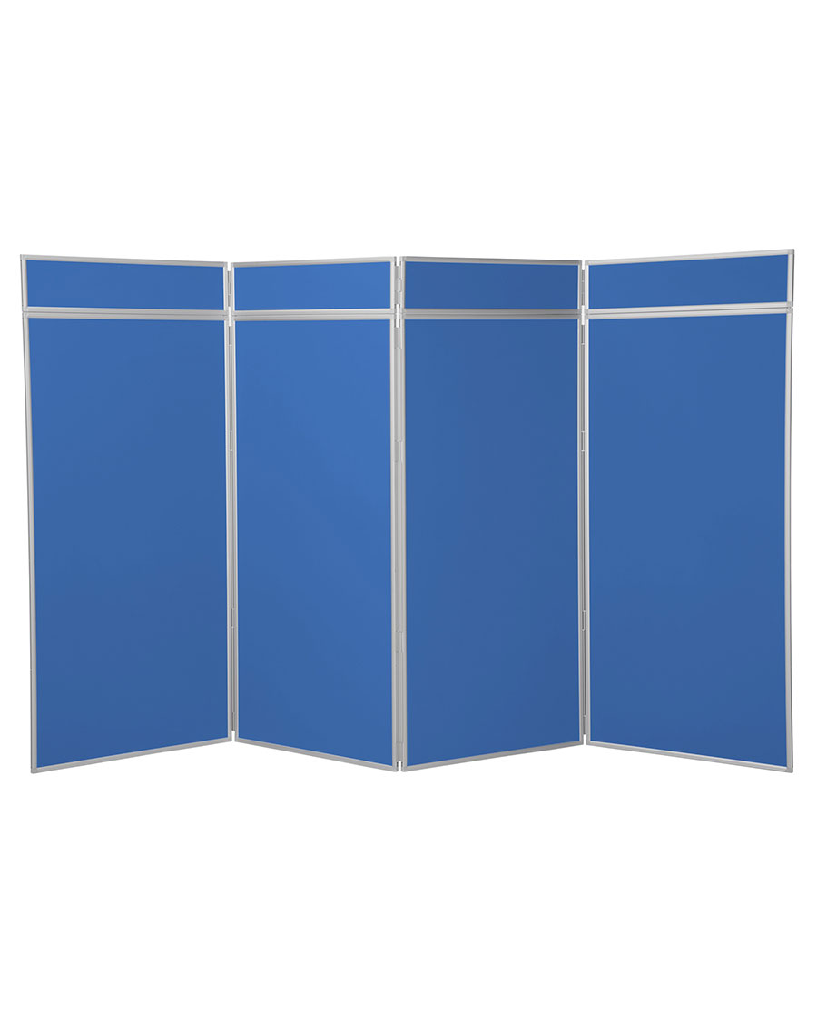 4 Panel Folding Jumbo Display Stand - Aluminium Frame
