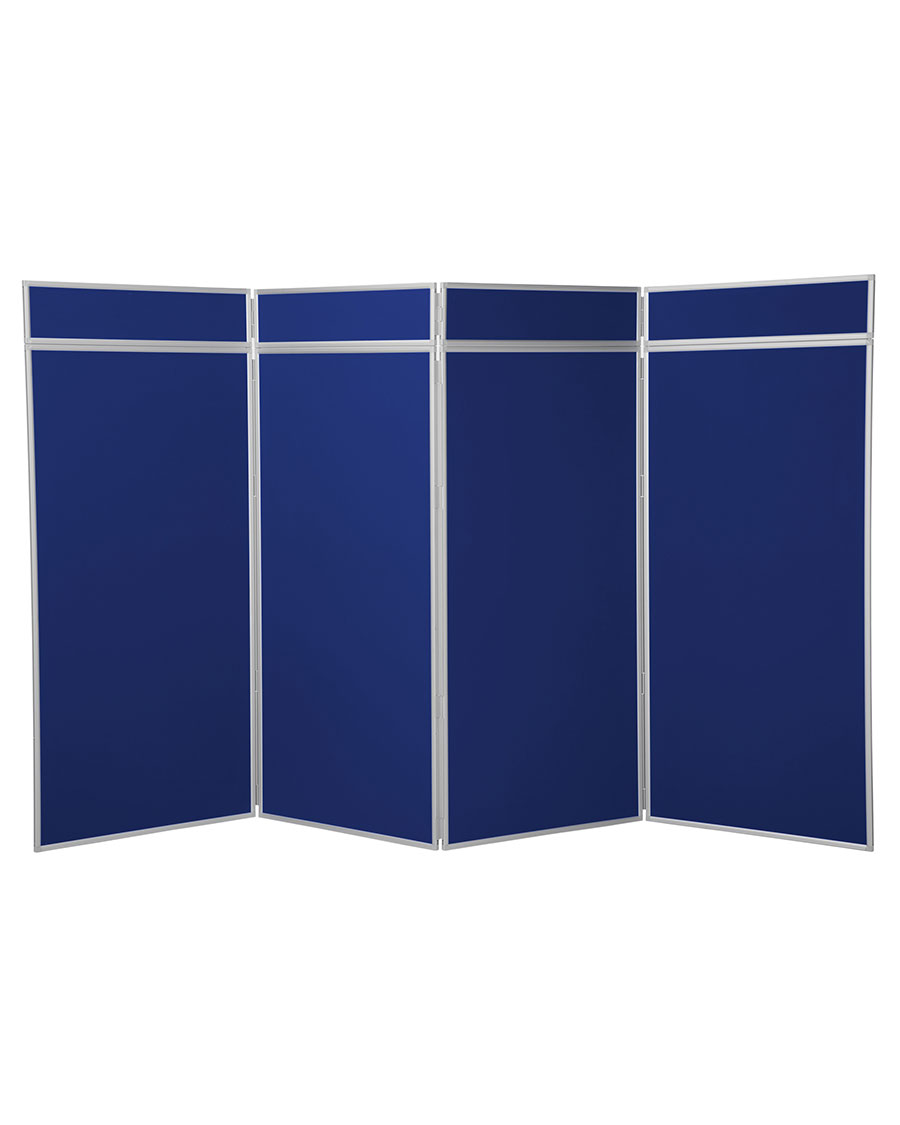 4 Panel Folding Jumbo Display Stand - Aluminium Frame
