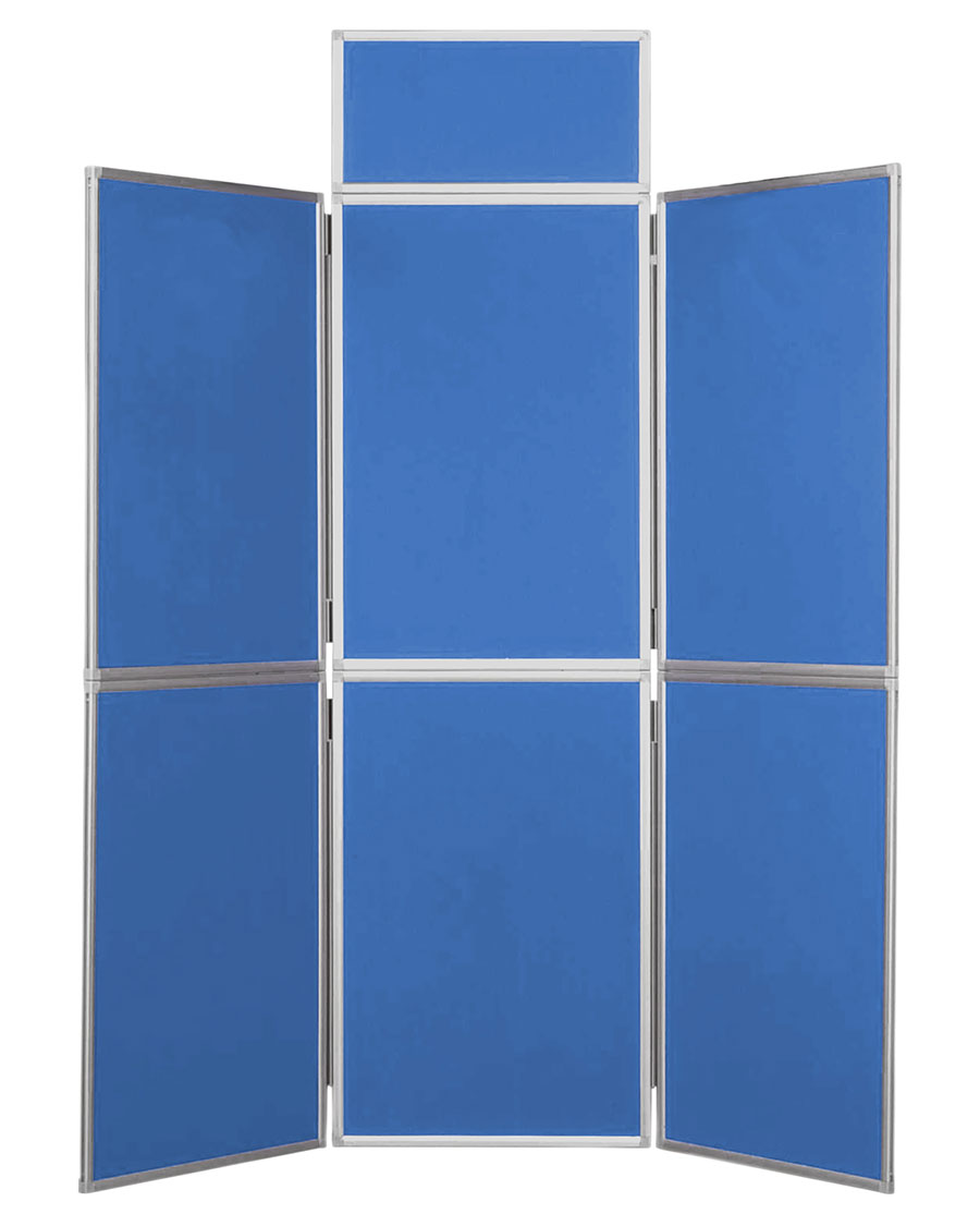 6 Panel Folding Display Stand - Aluminium Frame