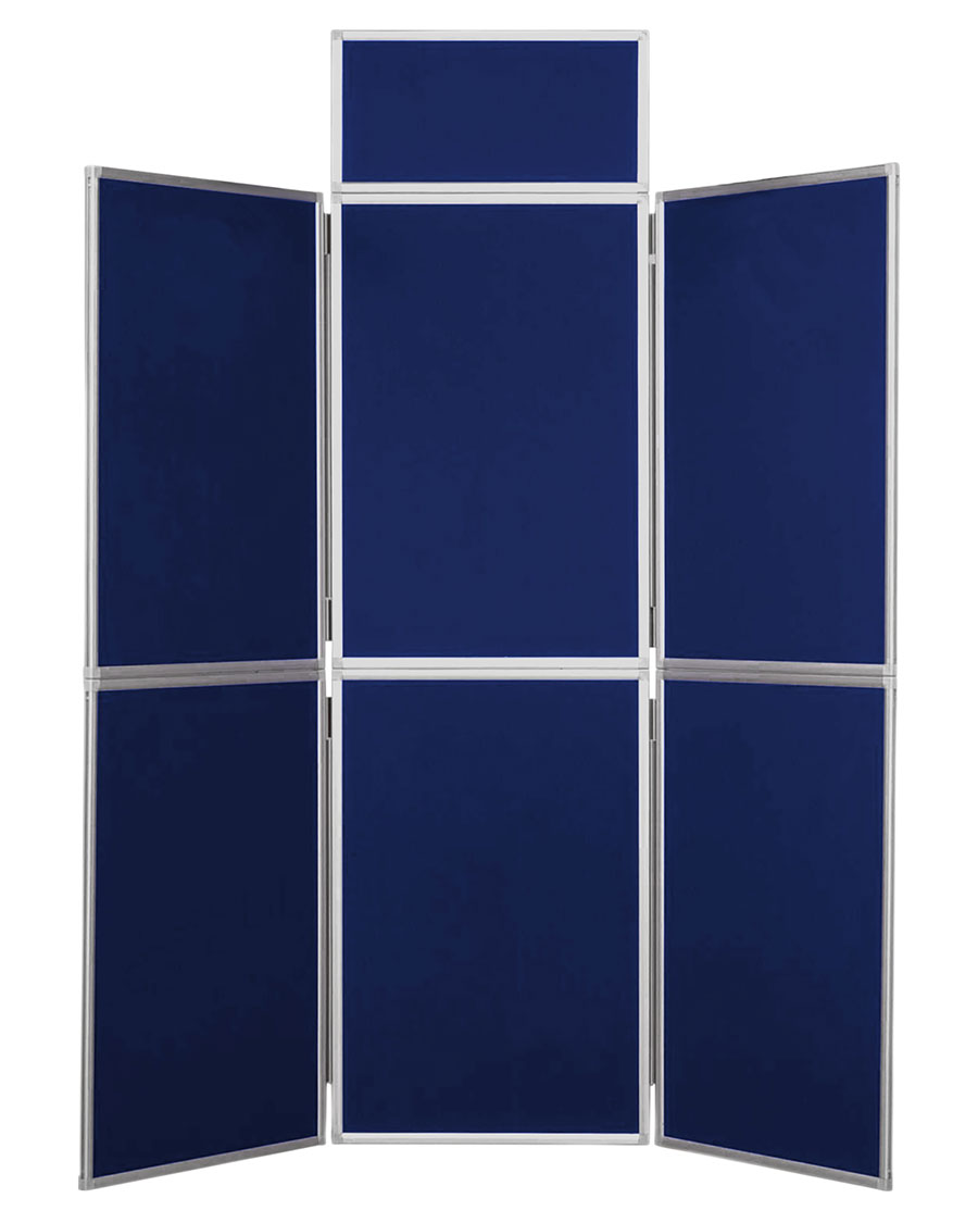 6 Panel Folding Display Stand - Aluminium Frame