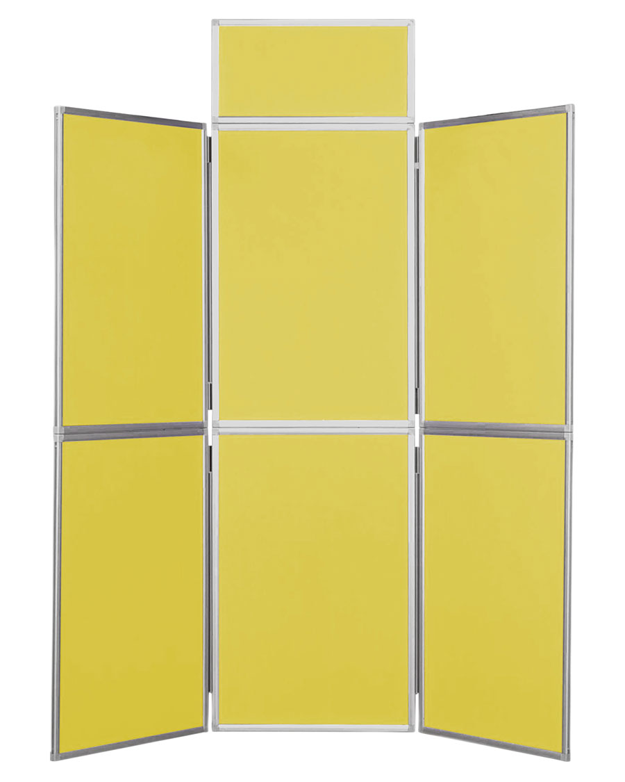 6 Panel Folding Display Stand - Aluminium Frame