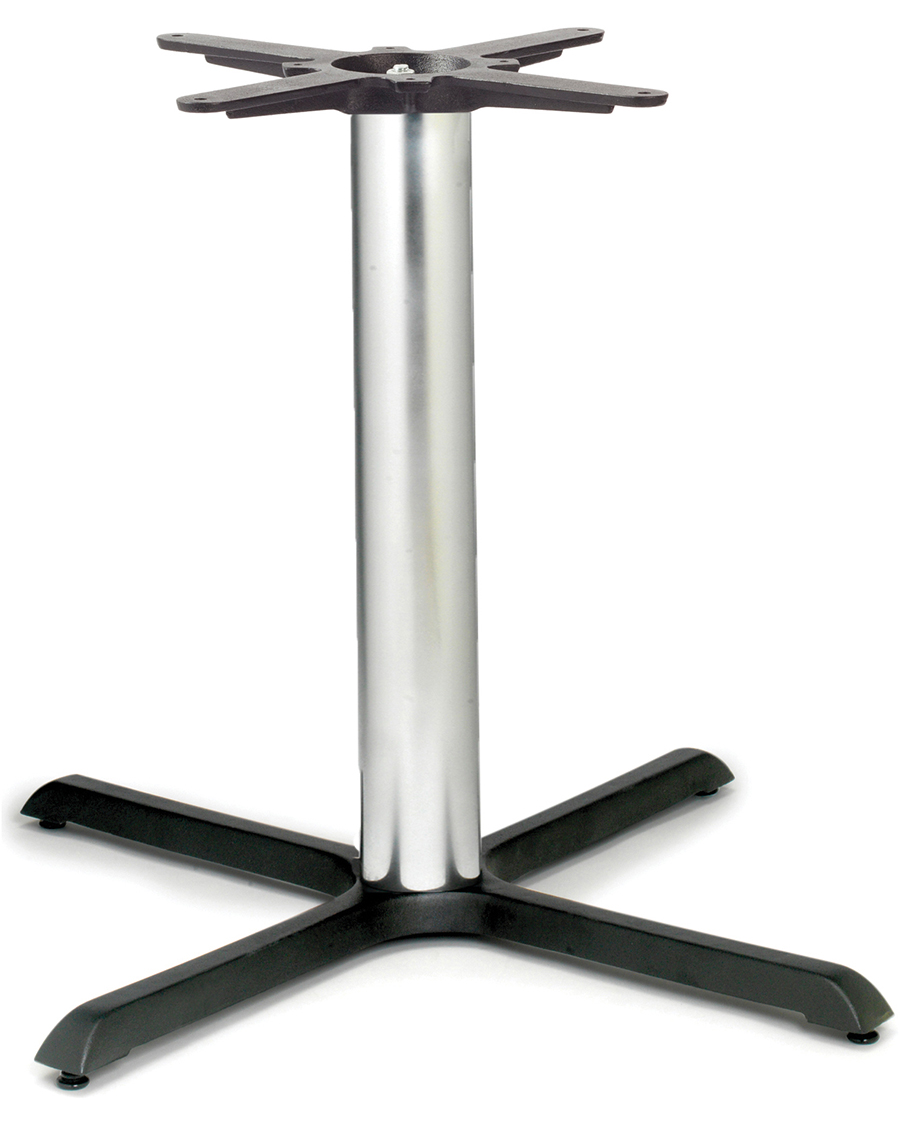 Durham Chrome Cruciform Table Base - Large