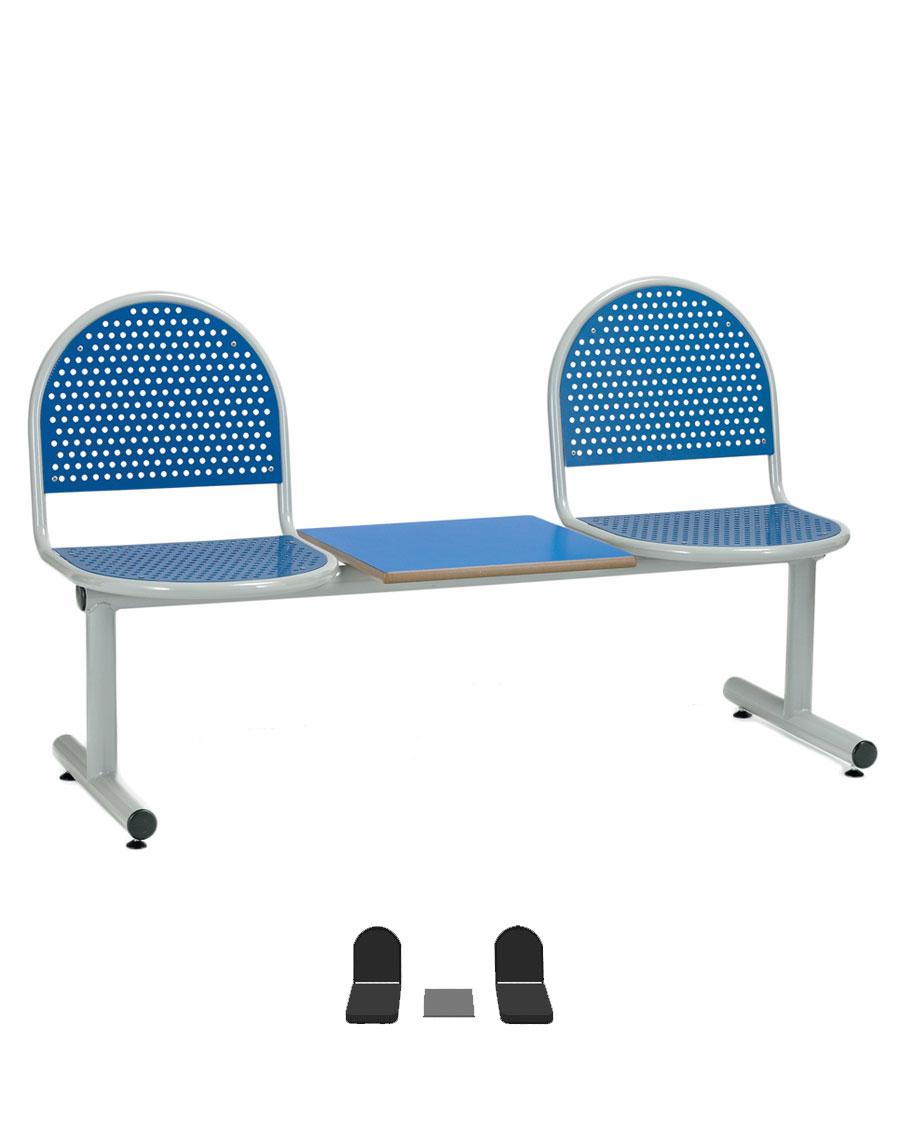 Heavy-Duty Metal Beam Seating