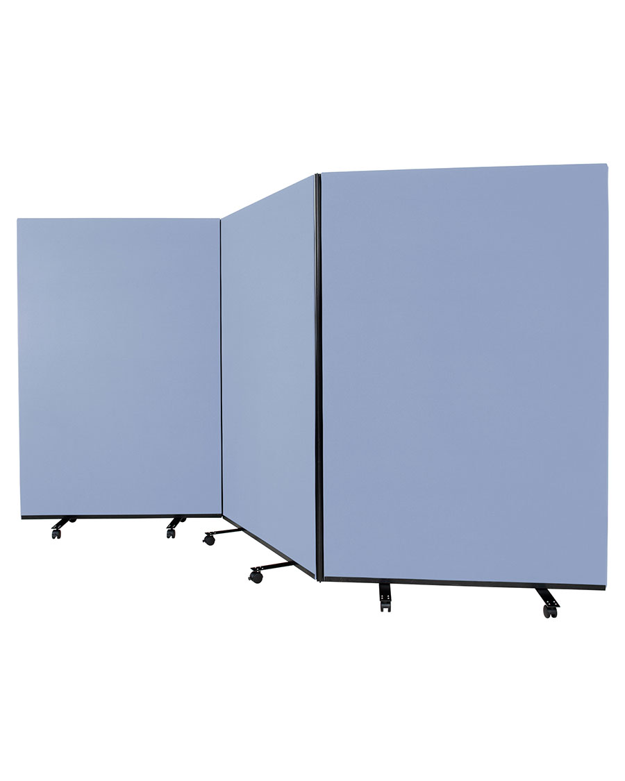 Large Mobile Triple Office Screen & Display Partition