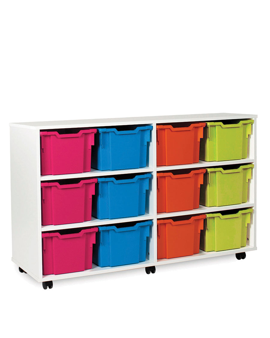 12 Extra-Deep Tray Unit - White