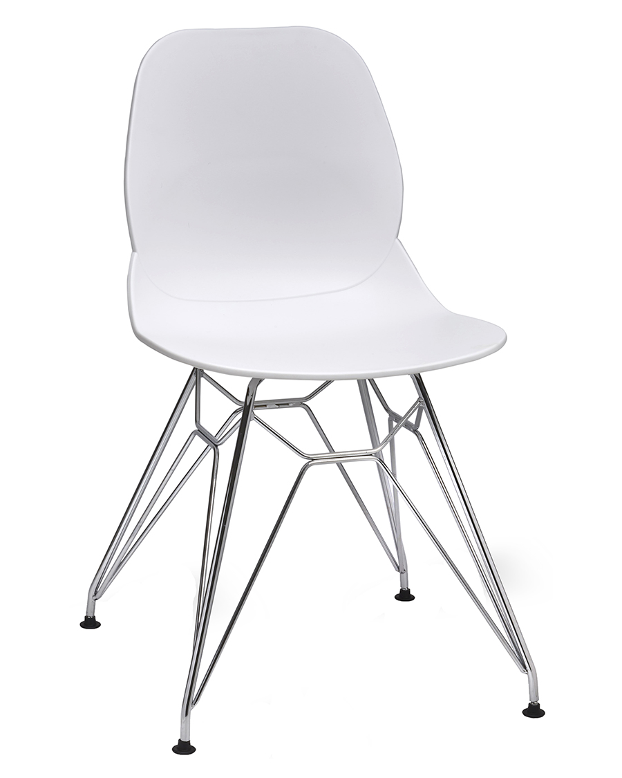 Shoreditch Eiffel Base Chair - Chrome Frame