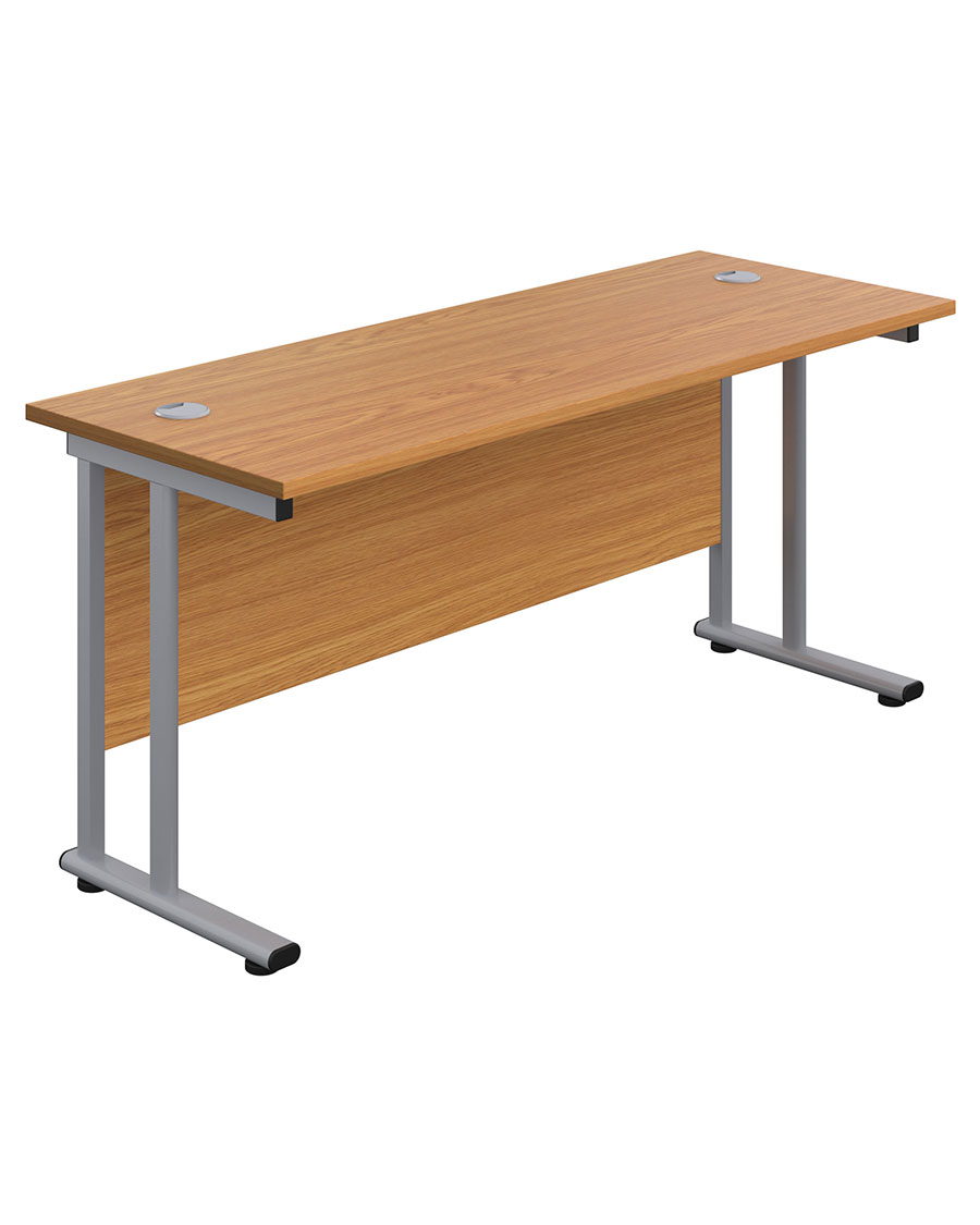 Twin Upright Rectangular Cantilever Workstation 24H