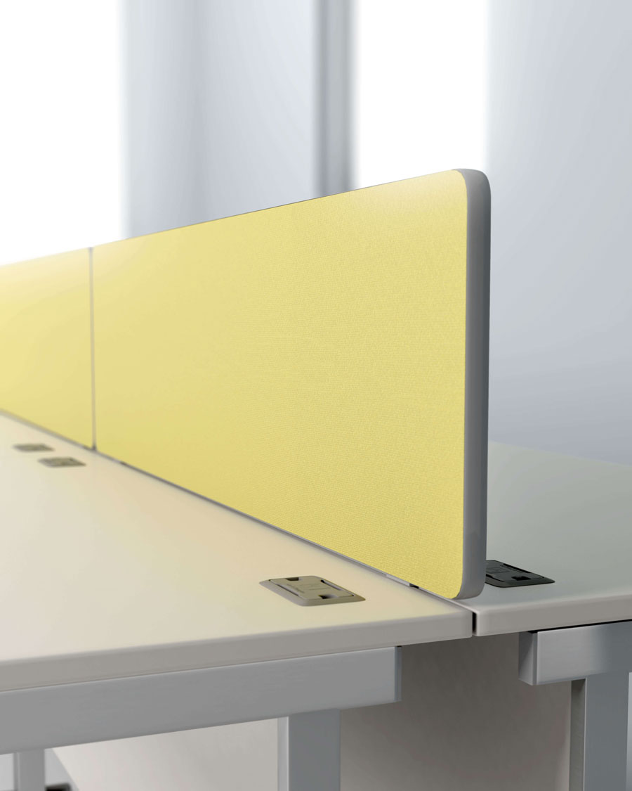 DutyStandard Office Desk Screen (supporting pedestal frame)
