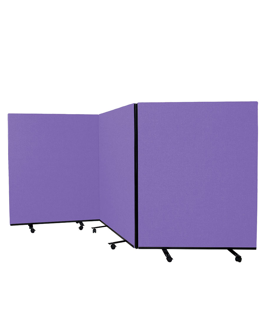 Medium Mobile Triple Office Screen & Display Partition